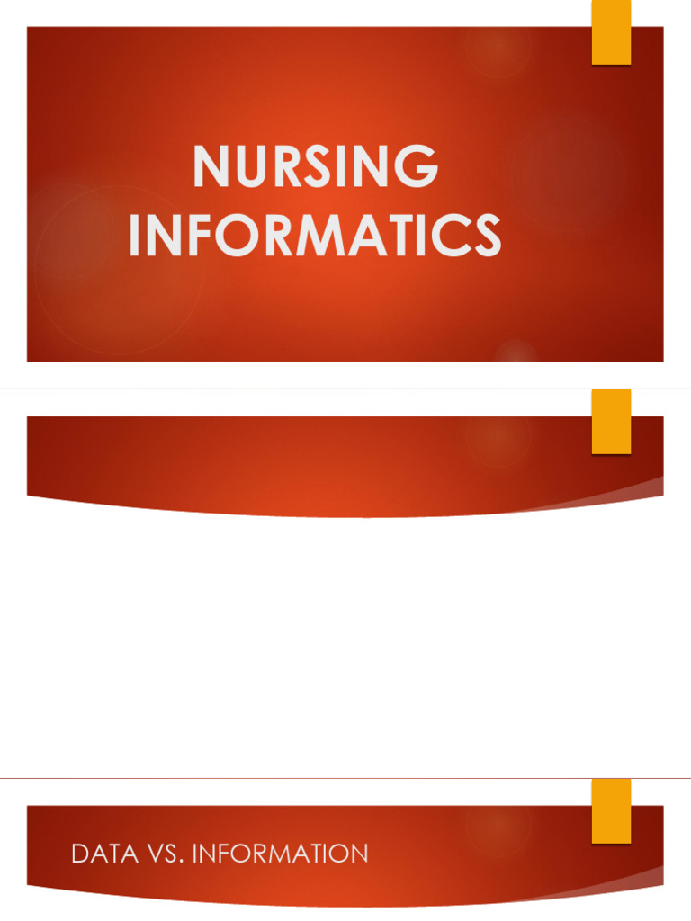 Intro NURSING INFORMATICS | PDF | Information | Computer Science