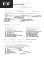 Should and Shouldnt Exercise | PDF