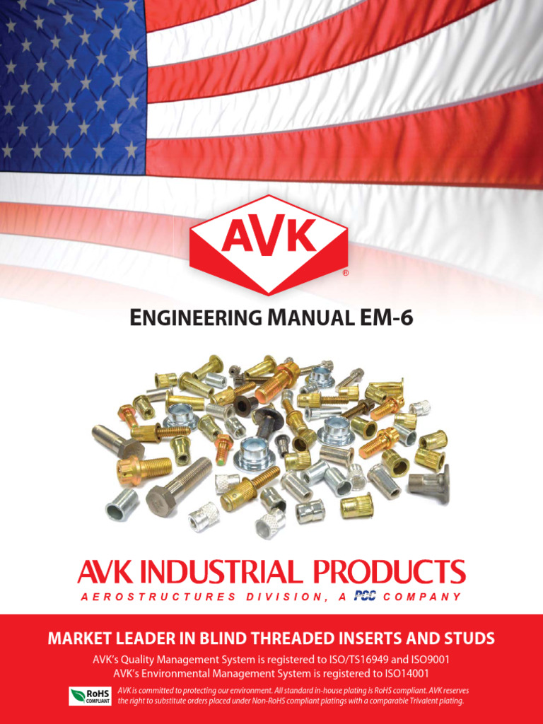 AVK Blind Threaded Fasteners Overview | PDF | Sheet Metal | Rivet