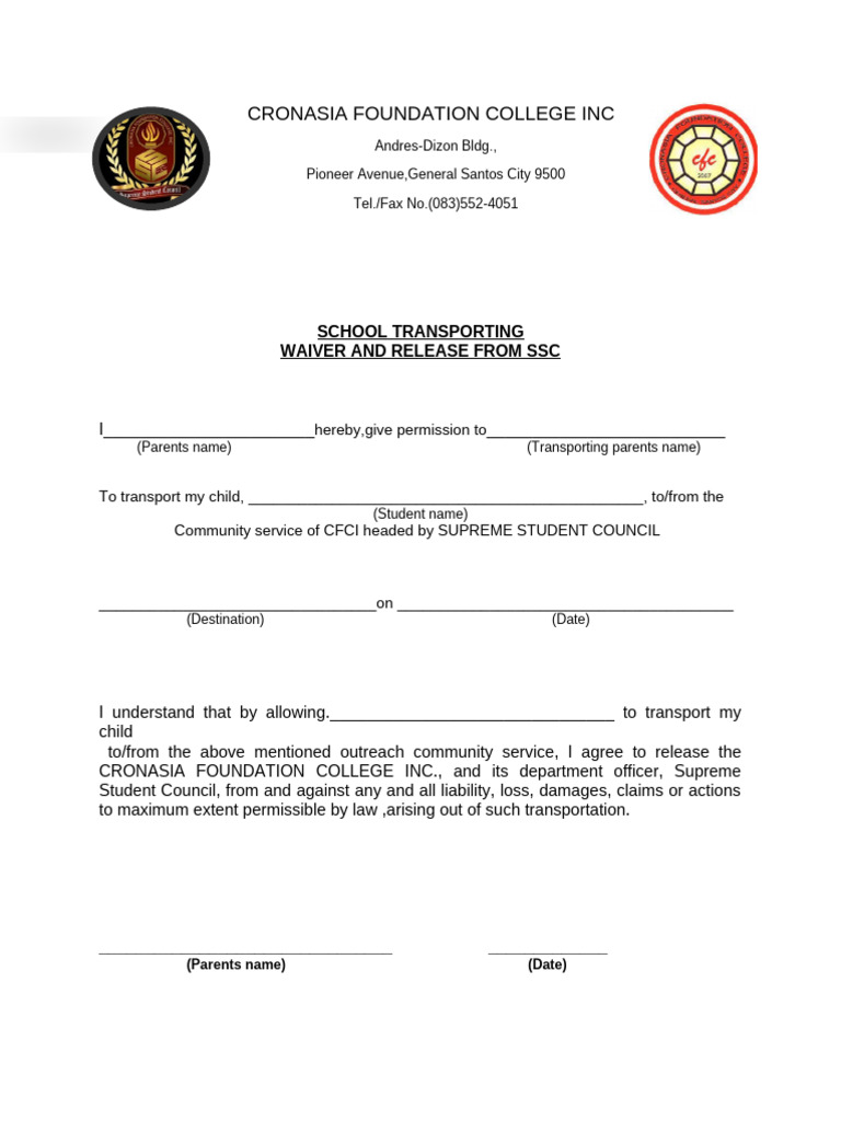 ssc waiver | PDF
