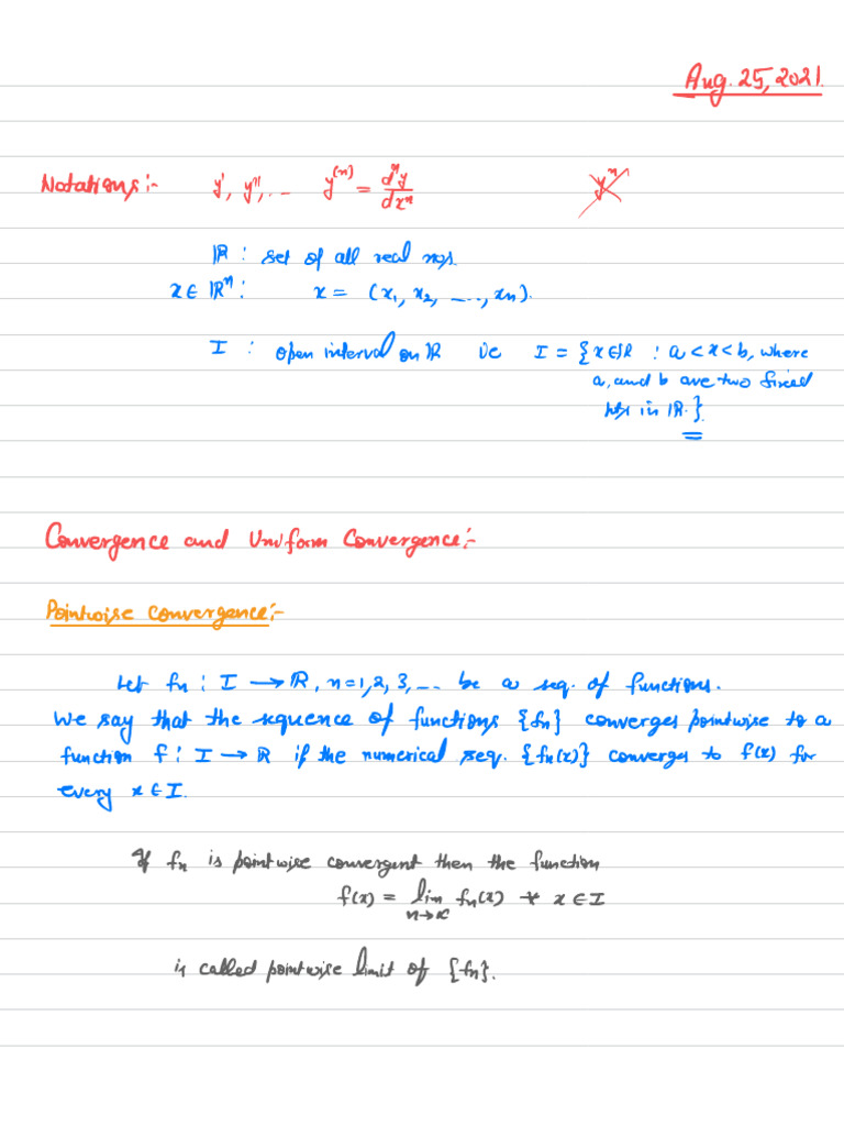 Lecture Notes For Ode By Dr Anil Kumar Pdf Functions And Mappings