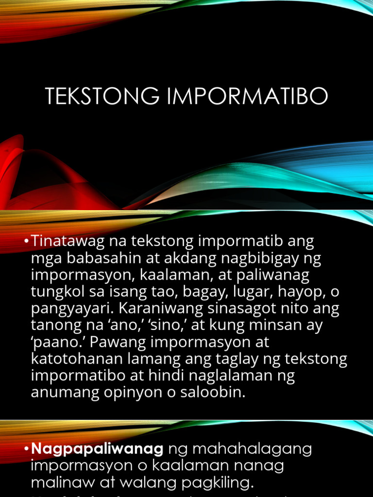 TEKSTONG-IMPORMATIBO-pdf | PDF