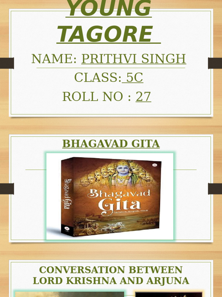 Prithvi Singh's Insights on Bhagavad Gita | PDF