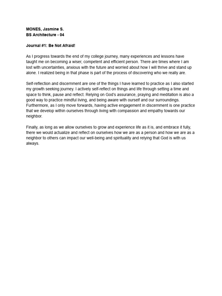 Mones - Be Not Afraid PDF | PDF