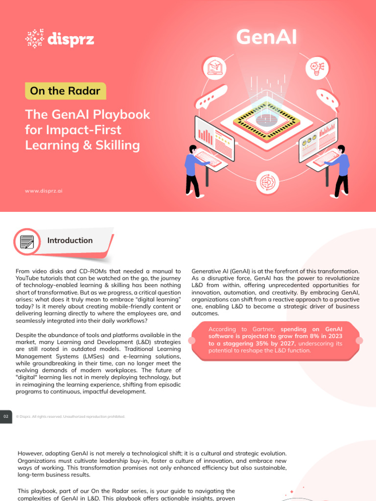 GenAI in L&D Playbook | PDF | Learning | Simulation