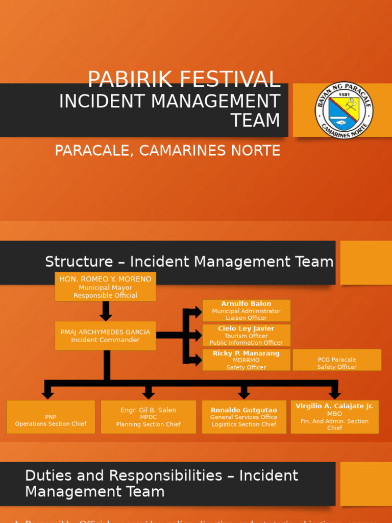 Pabirik Festival Imt | PDF | Incident Management | Civil Defense