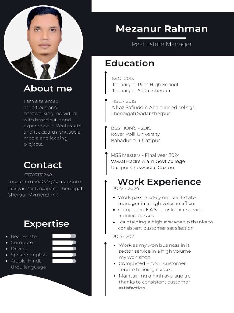 Mzzanur Rahman CV | PDF