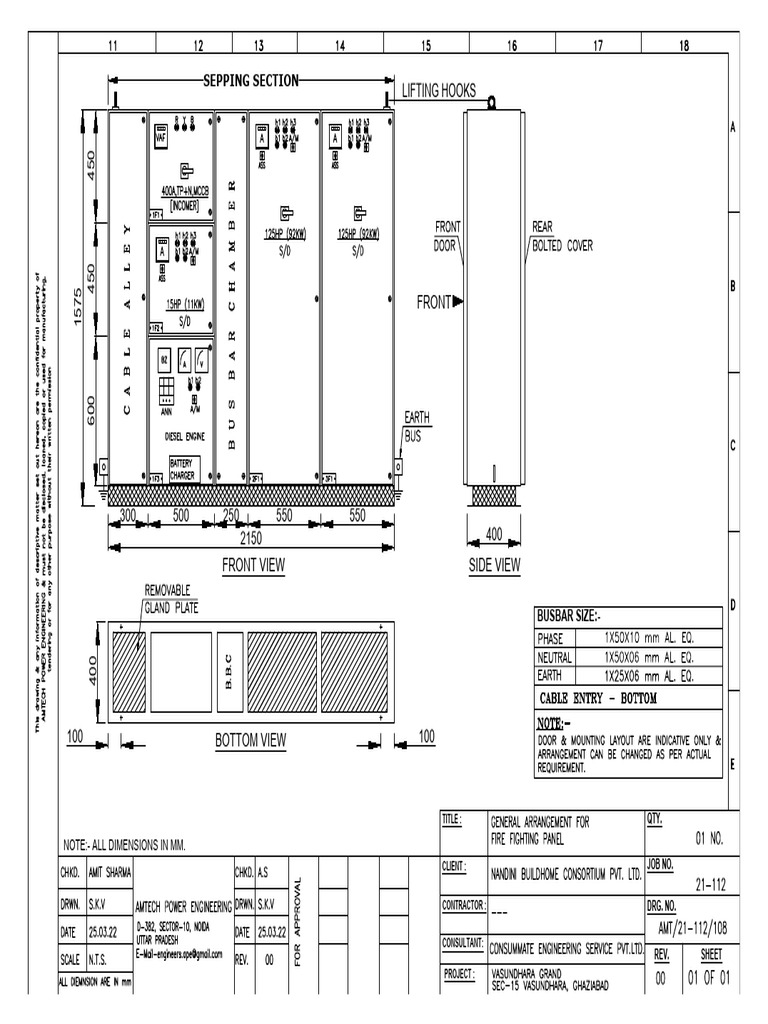 Fire Fighting Panel Drawing | PDF