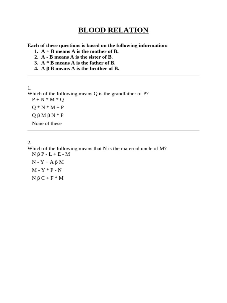 Blood Relation 2 | PDF