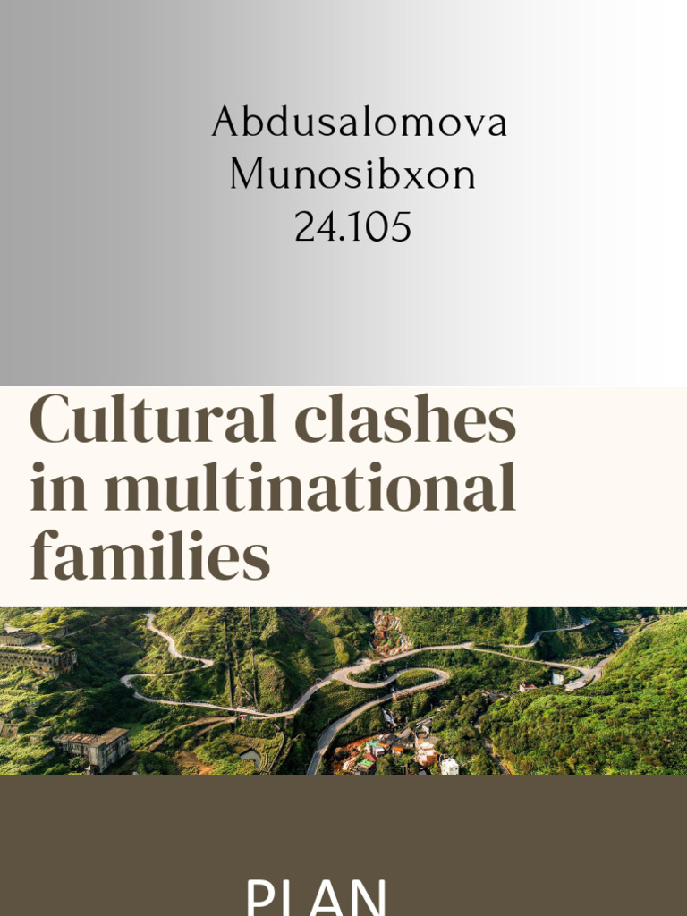 Cultural Clashes in Multinational Families | PDF | Family | Gender Role