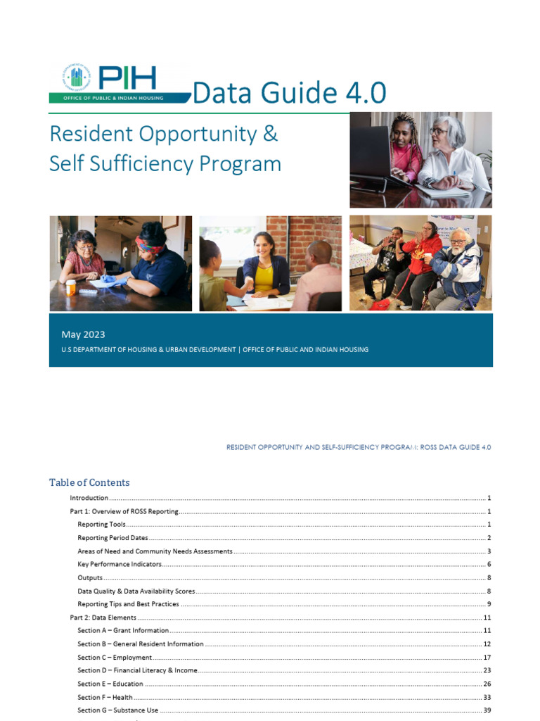 ROSS Data Guide 4.0 for HUD Reporting | PDF | Performance Indicator ...