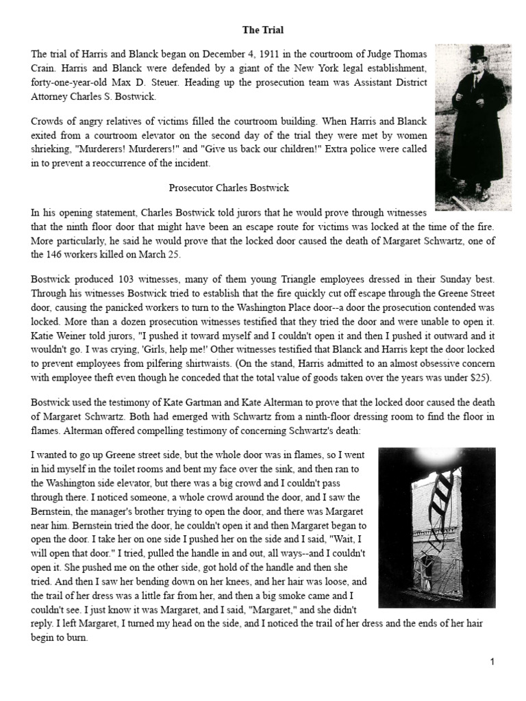 Meredith Scott - Triangle Shirtwaist Factory Fire Trial - An Account ...