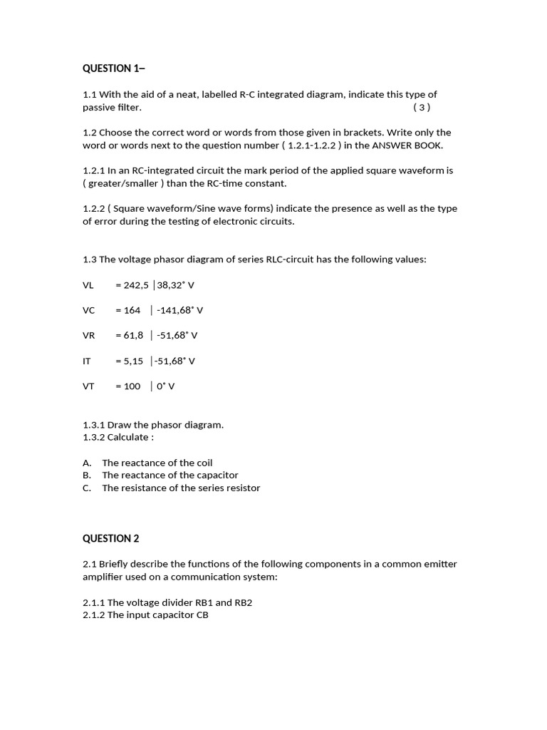 Industrial Electronics n5 | PDF