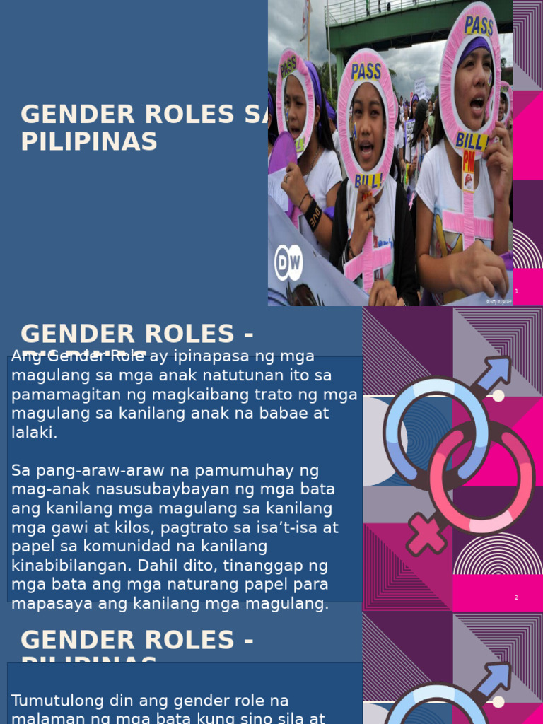 Gender Roles Sa Pilipinas | PDF