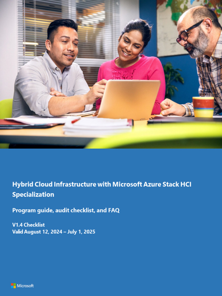 V1 - 4 Hybrid Cloud Infra W MSFT Azure Stack HCI Spec Audit Checklist ...