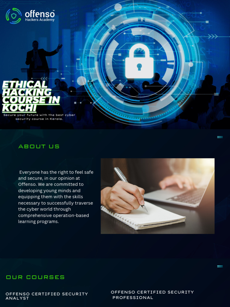 Blue Futuristic Cyber Security Presentation | PDF