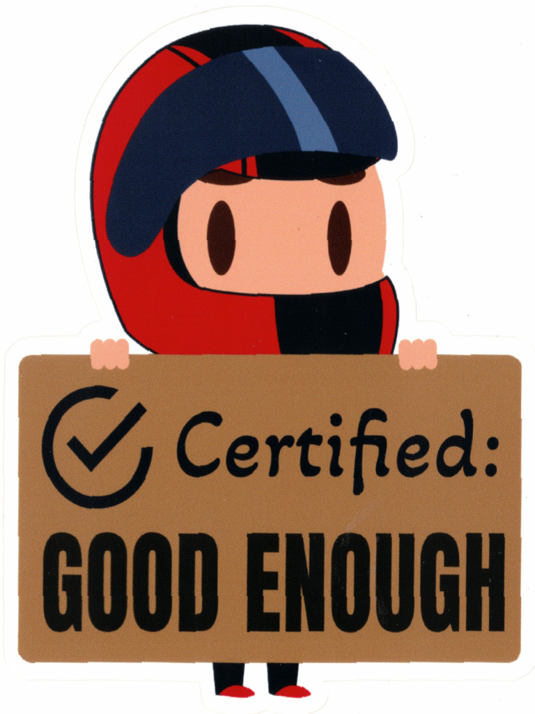 certified good enough sticker scan | PDF