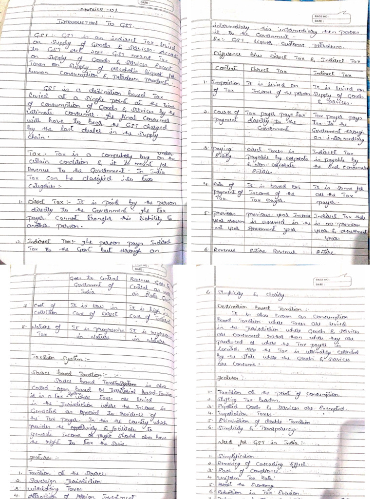 GST Notes | PDF