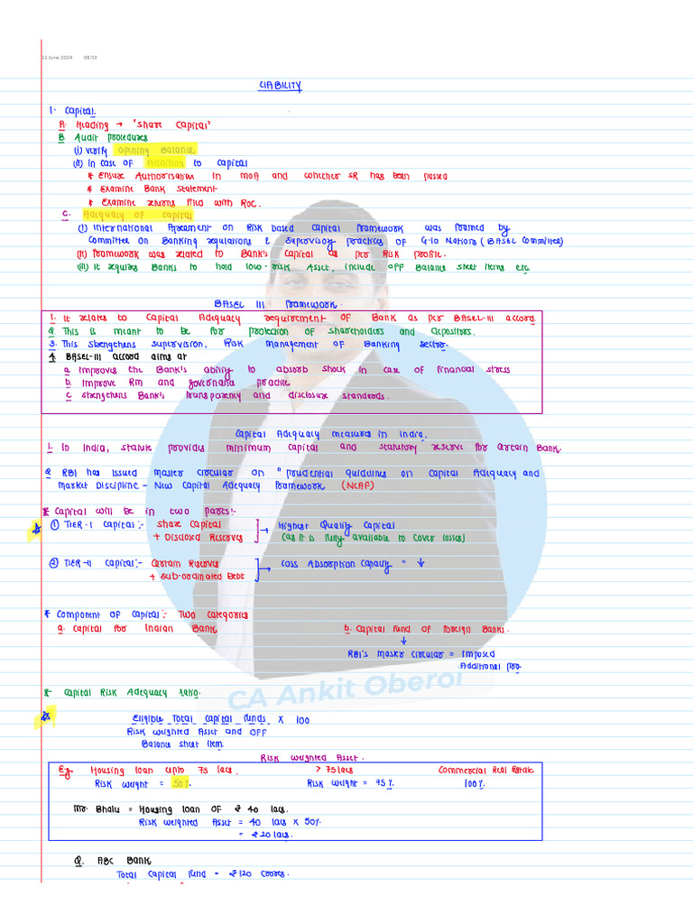 Bank Audit-Part 5 Ca Final | PDF