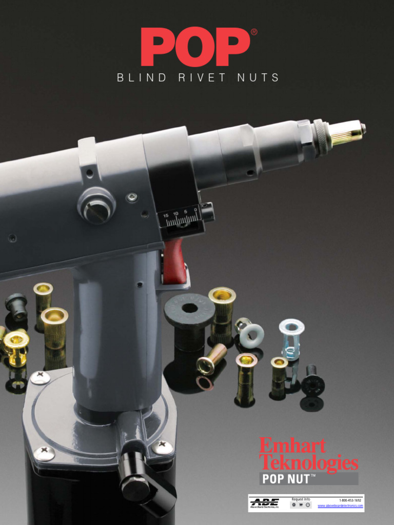 Pop Emhart Blind Rivet Nuts PopNut JackNut WellNut | PDF | Screw ...