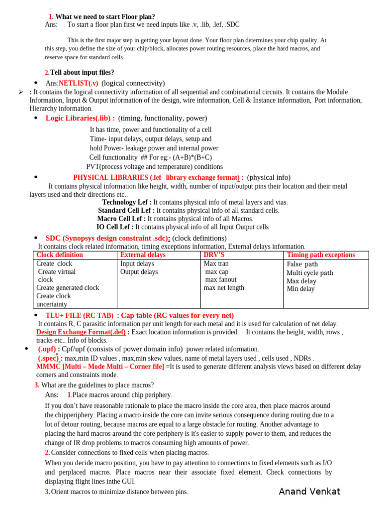 PD INTERVIEW QUESTIONS | PDF | Logic Gate | Computer Engineering