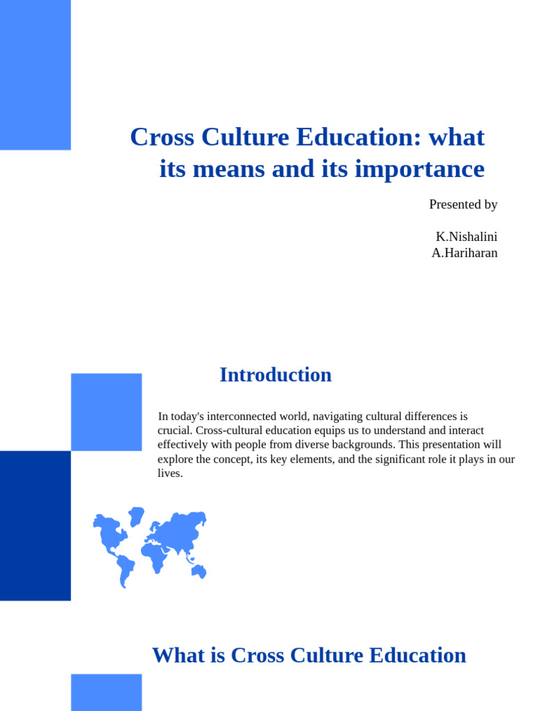 Importance of Cross-Cultural Education | PDF | Communication | Learning