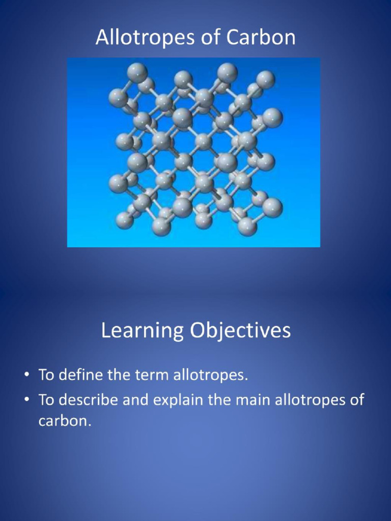 Allotropes of Carbon | PDF