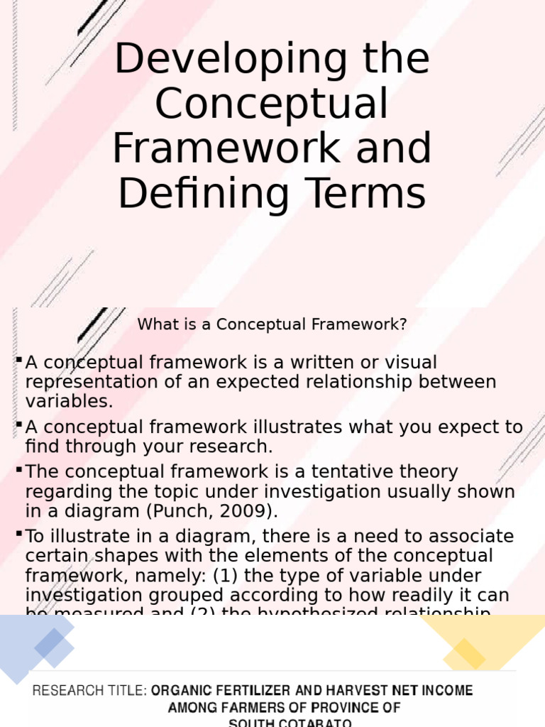 Conceptual Framework & Defining Terms | PDF | Theory | Hypothesis
