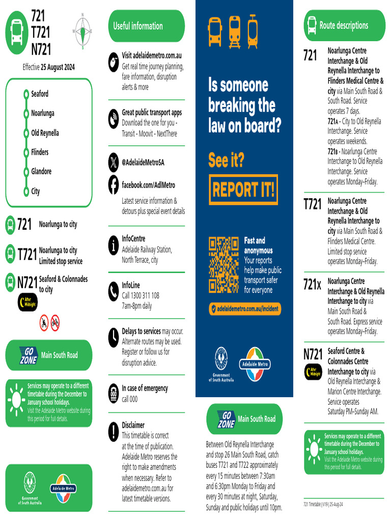 721 Bus Timetable Effective Aug 2024 | PDF | Passenger Rail Transport ...