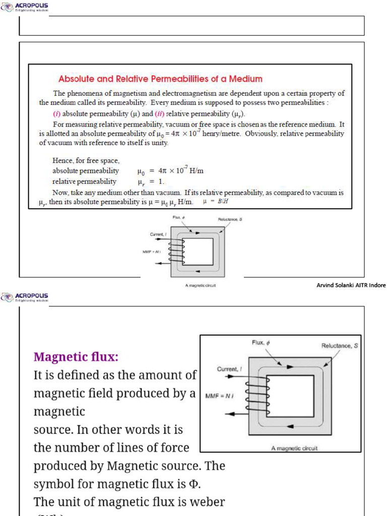 Unit-3 (Beee) Magnetic Circuit & Transformer | PDF | Transformer | Electromagnetic Induction