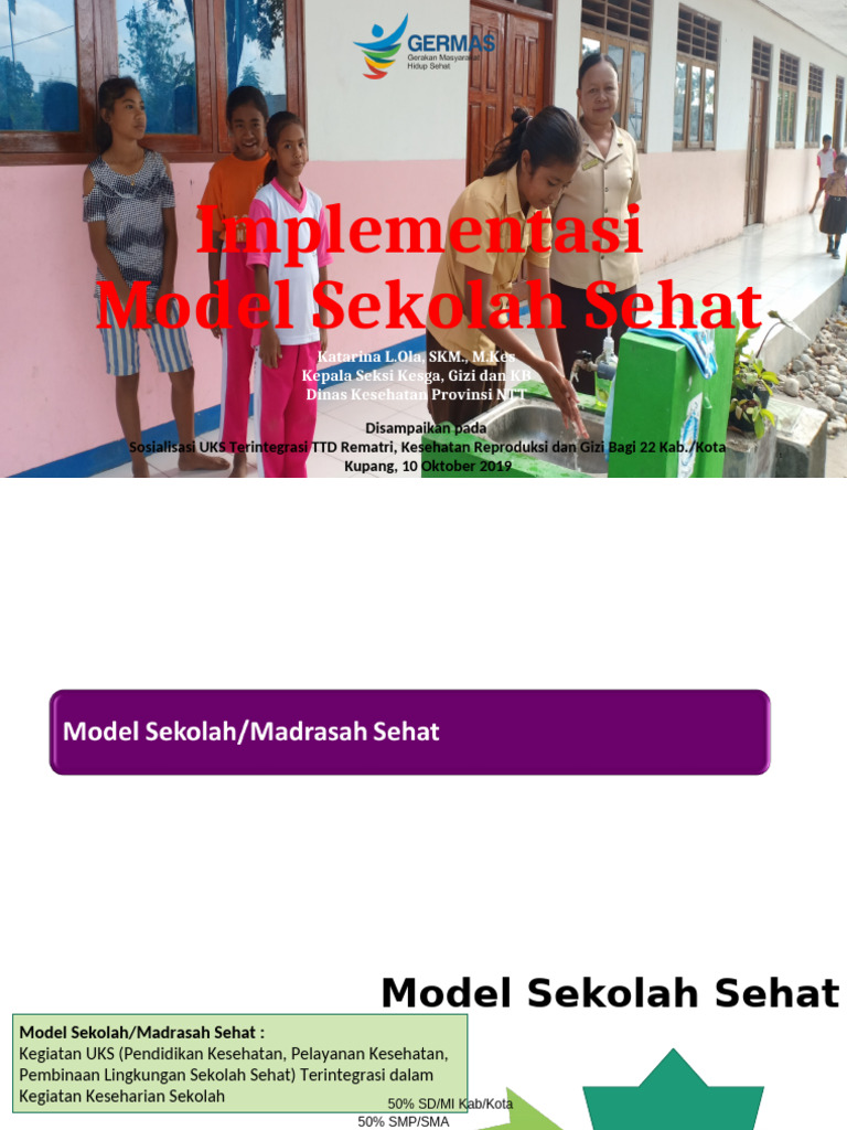 Model Sekolah Sehat untuk UKS Terintegrasi | PDF