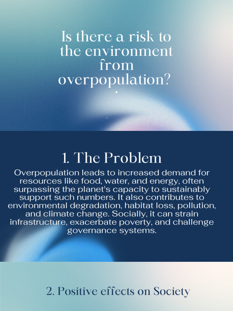Environmental Impact of Overpopulation | PDF