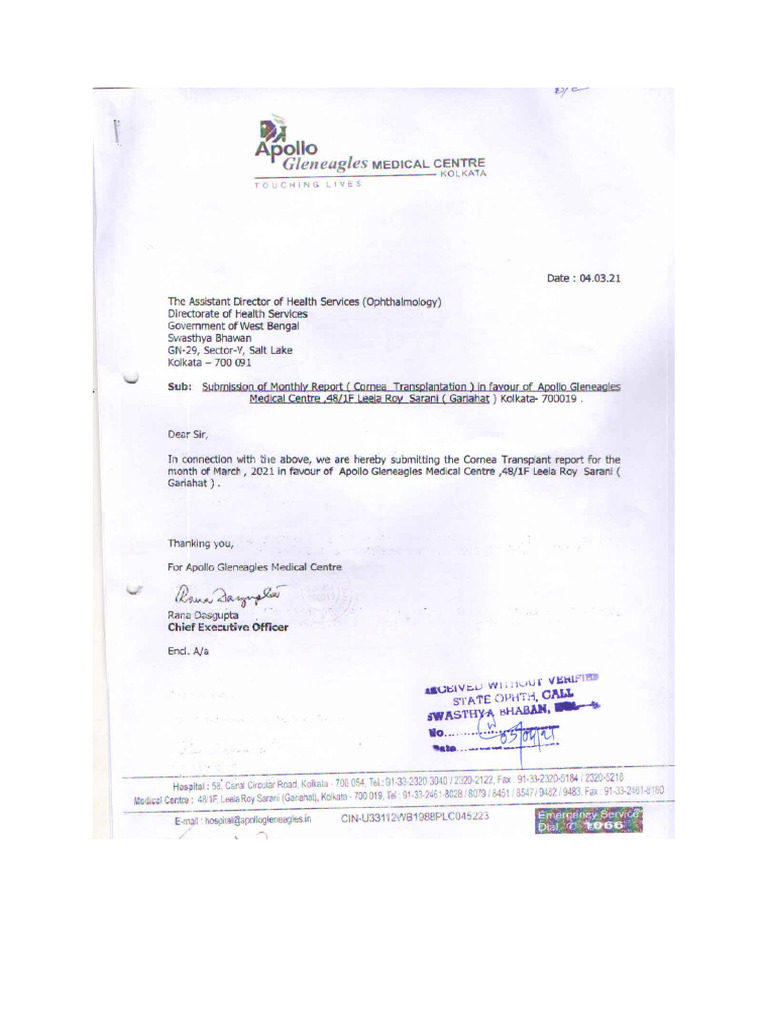 Opthal Report March 21 | PDF