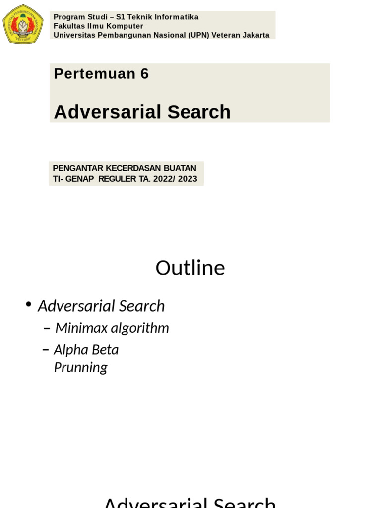 Adversarial Search | PDF