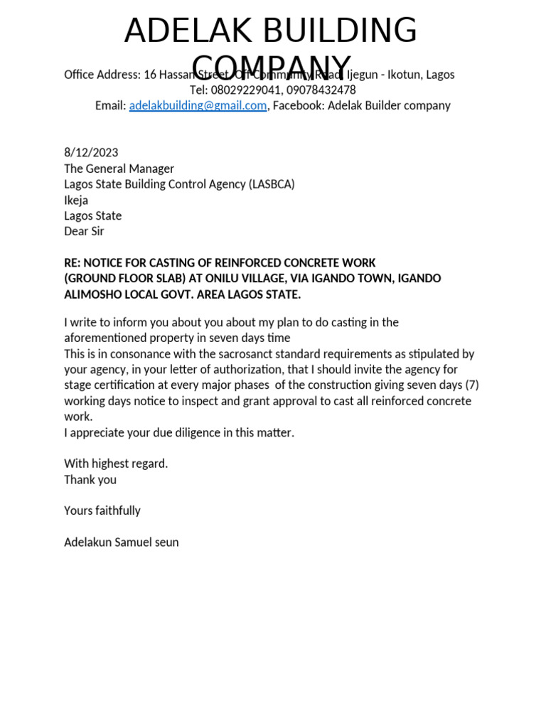 Office Letter | PDF