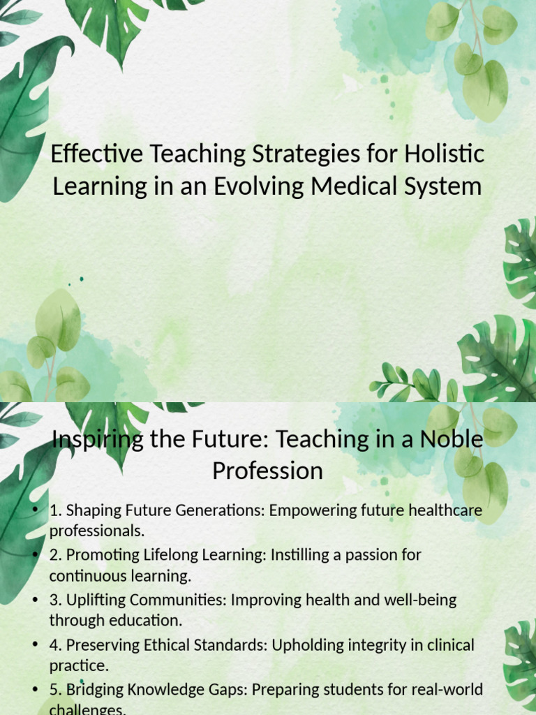 Effective Teaching Strategies Title Slide | PDF | Learning | Learning ...