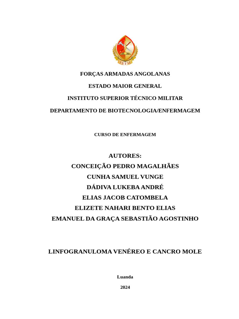 Linfogranuloma Venéreo e Cancro Mole | PDF | Infecção sexualmente ...