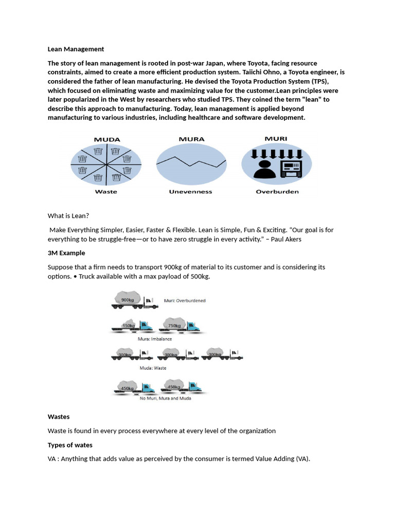 Lean Management | PDF | Lean Manufacturing | Business