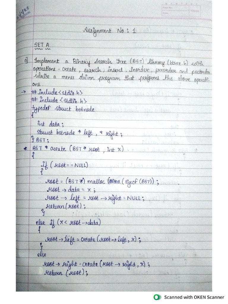 Assignment 1 Dsa | PDF