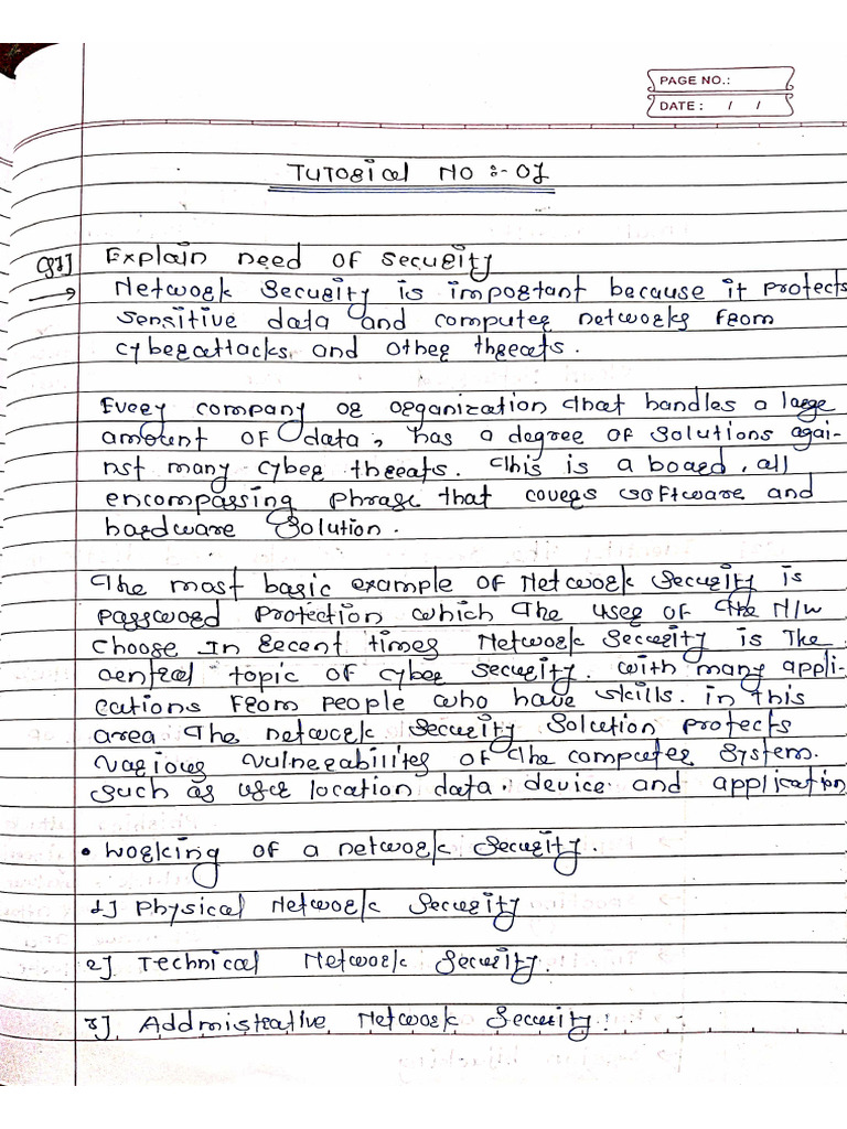 Ans Tutorial 01 | PDF