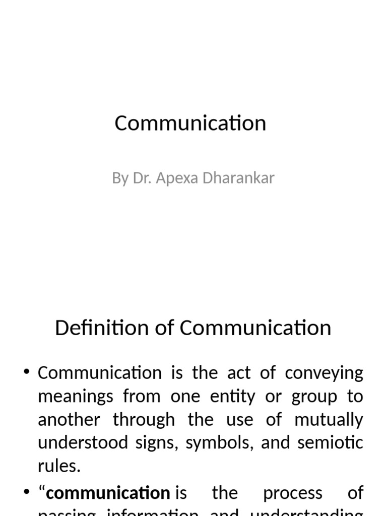 Unit1 ETC lectures | PDF | Communication | Nonverbal Communication