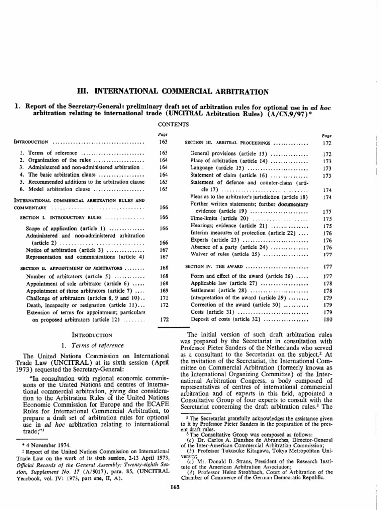 A_CN.9_97-EN | PDF | Arbitration | Arbitral Tribunal