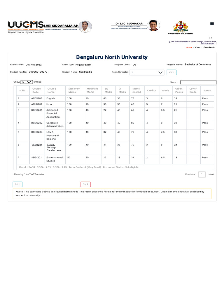 2nd Sem Uucms - Unified University College Management System (2) | PDF ...