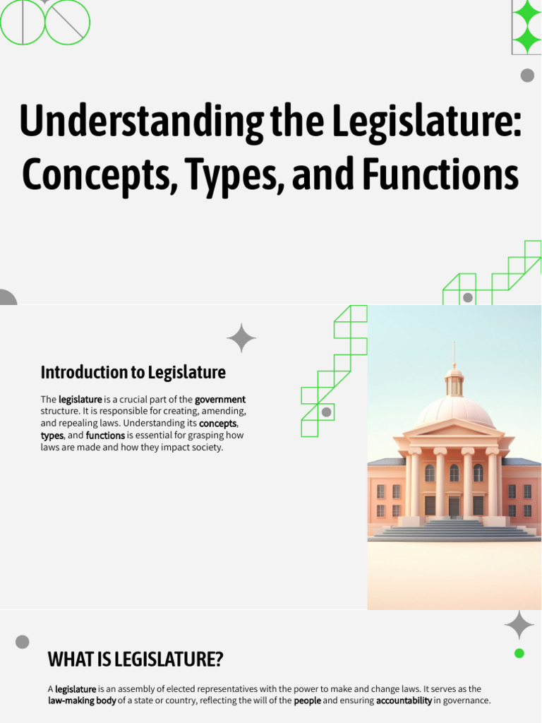 Understanding The Legislature Concepts Types and Functions ...
