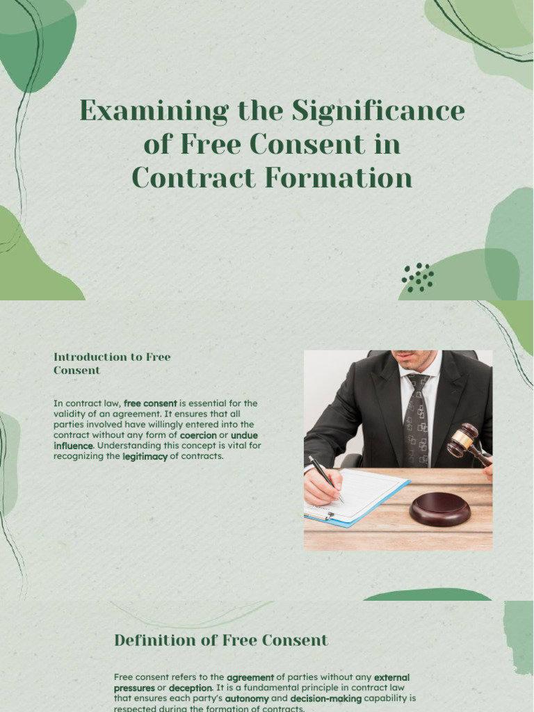 Importance of Free Consent in Contracts | PDF | Consent | Legal Remedy