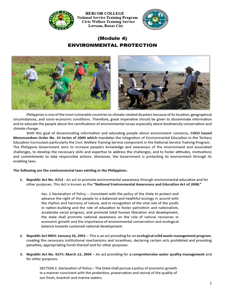 Environmental Protection | PDF | National Security | Climate Change