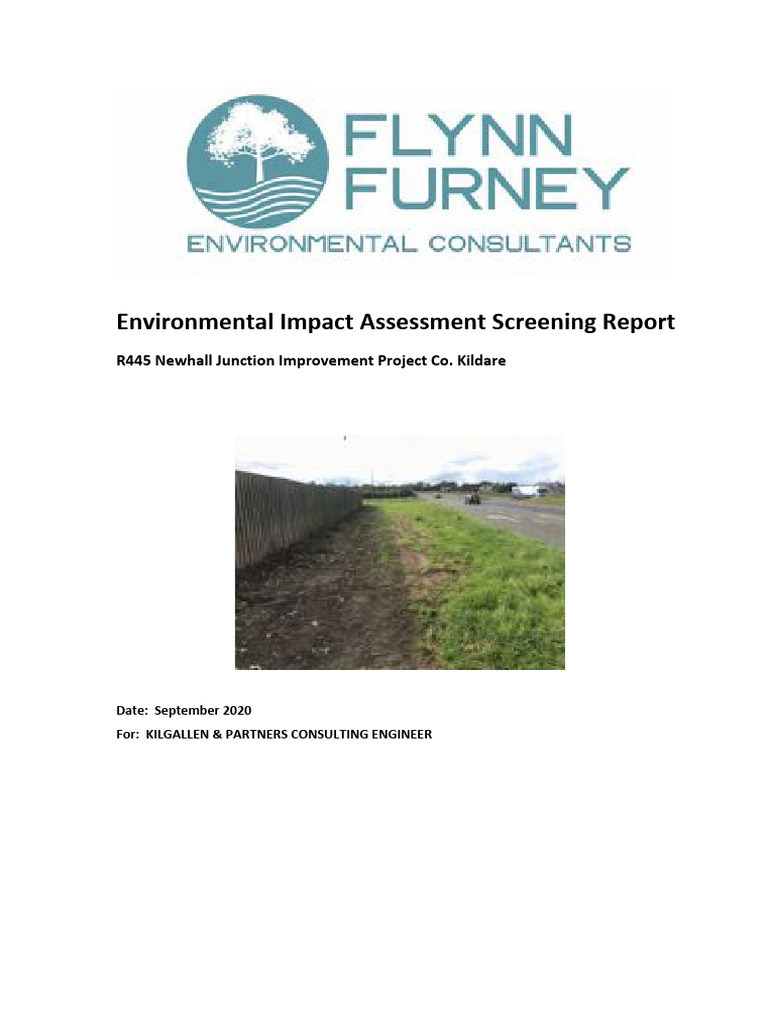 EIA Screening for R445 Junction | PDF | Environmental Impact Assessment ...
