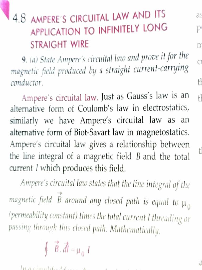 Notes Magnetic Field Part02 Class 12 | PDF