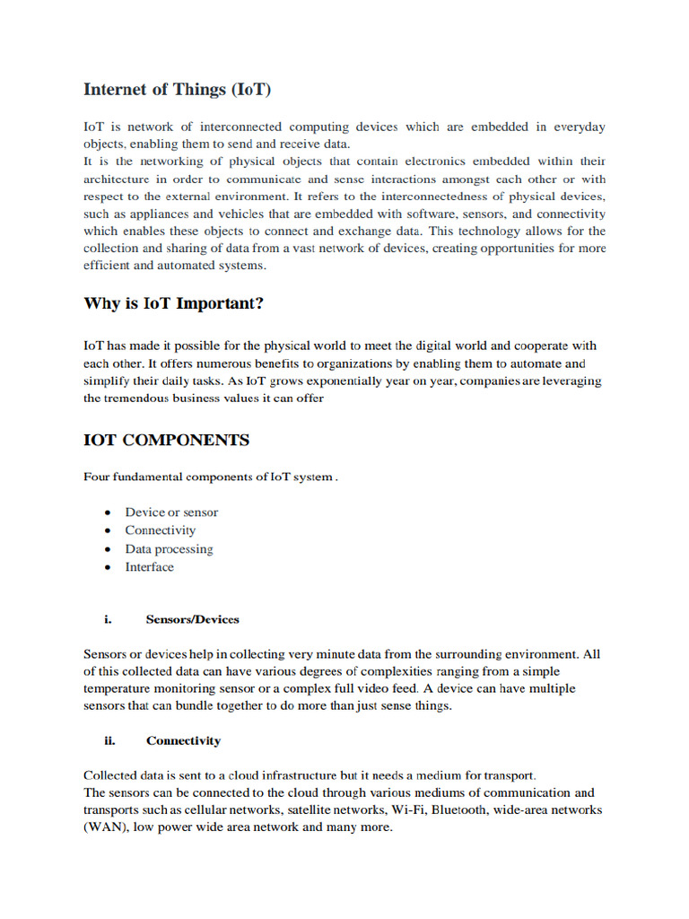Iot Note Imp | PDF