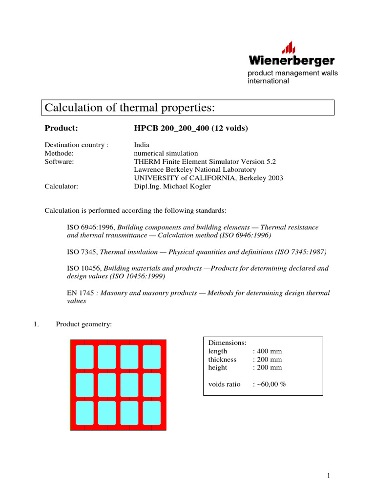 Thermal Property Calculation for HPCB | PDF | Density | Applied And ...